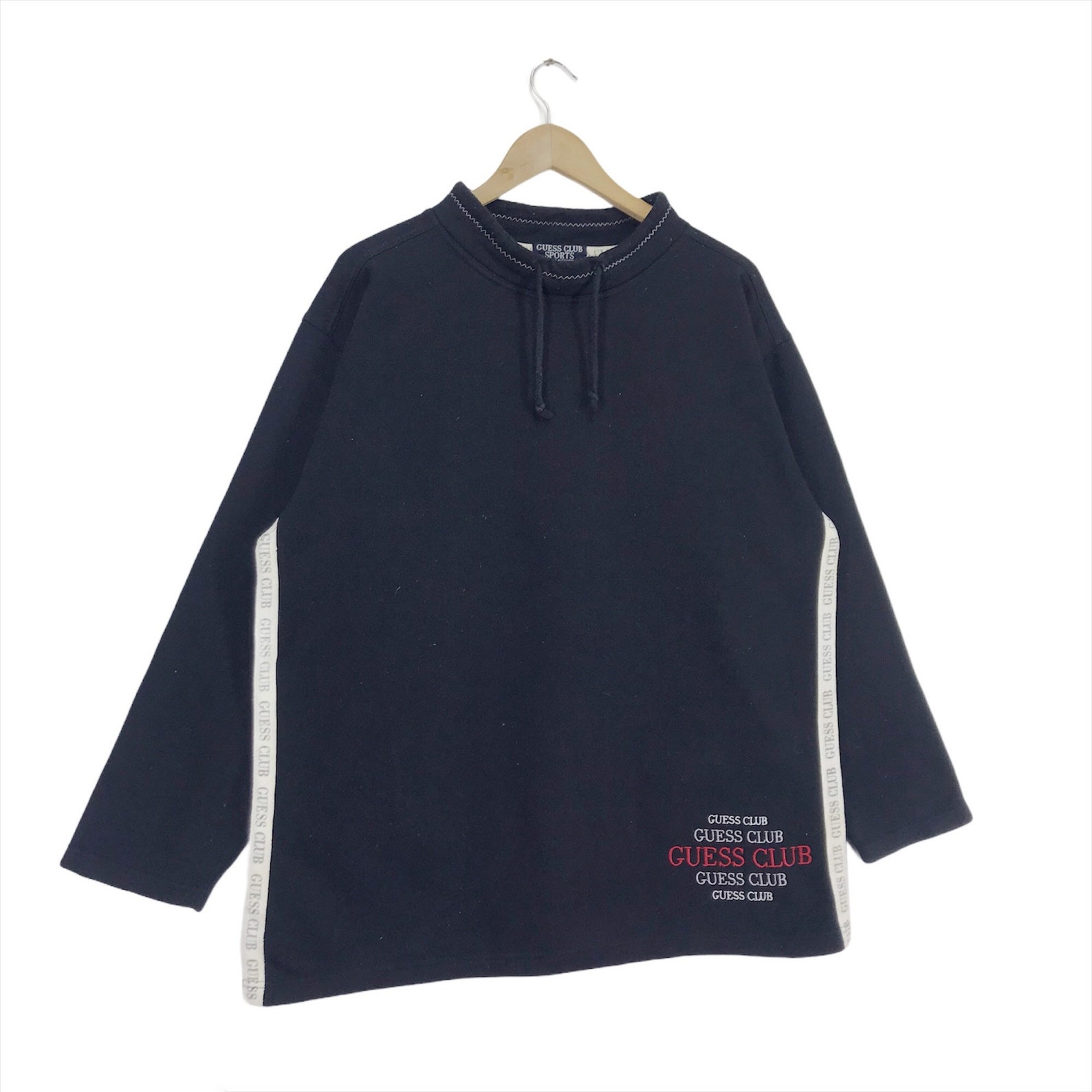 Vintage Guess Sweatshirt Big Logo Pullover Spellout Guess Club Sport ...