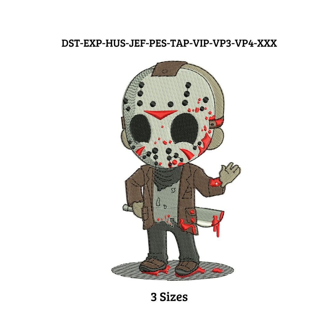 Jason Halloween Embroidery Design, 3 Sizes, Instant Download - Etsy