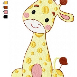 Giraffe Embroidery Design, Baby Embroidery Design, Embroidery, Instant ...