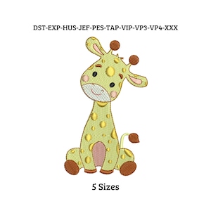 Giraffe Embroidery Design, Baby Embroidery Design, Embroidery, Instant ...