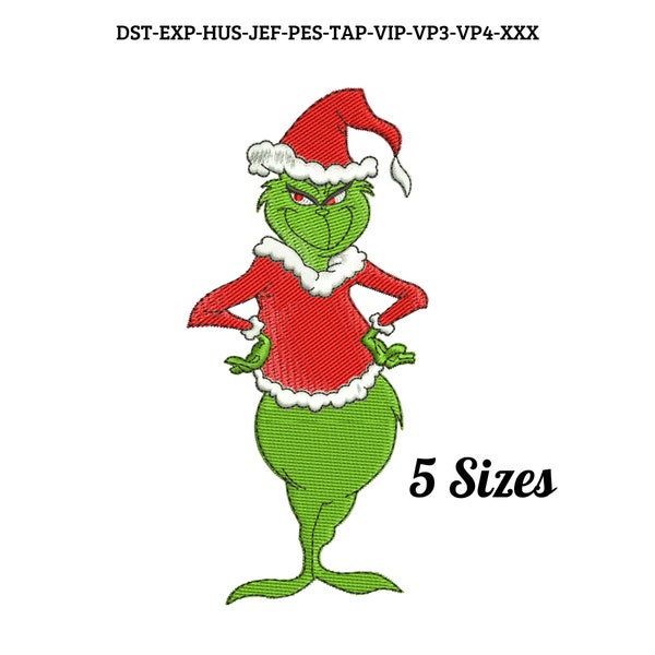 Grinch Embroidery - Etsy