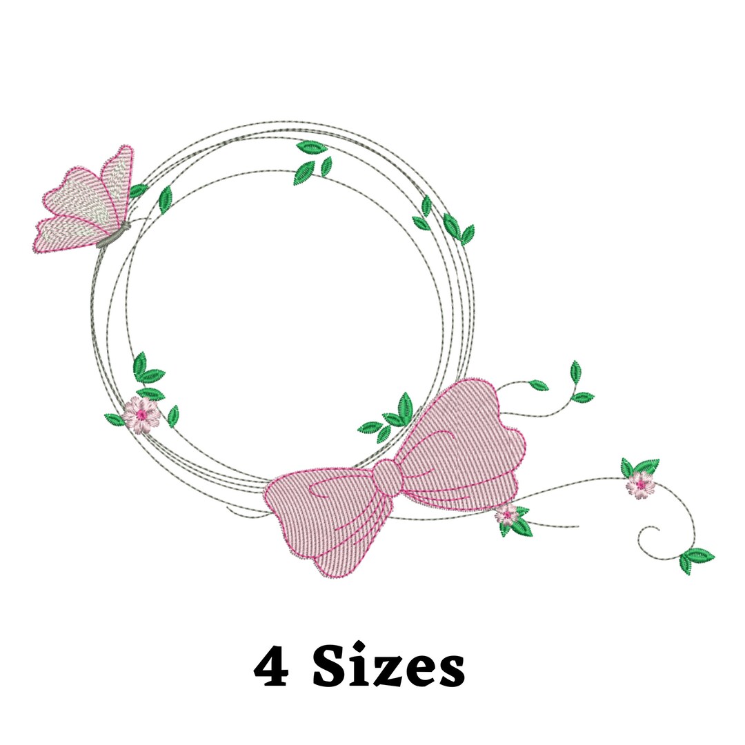 Monogram Frame Embroidery Designs - Flower Embroidery Design Machine ...