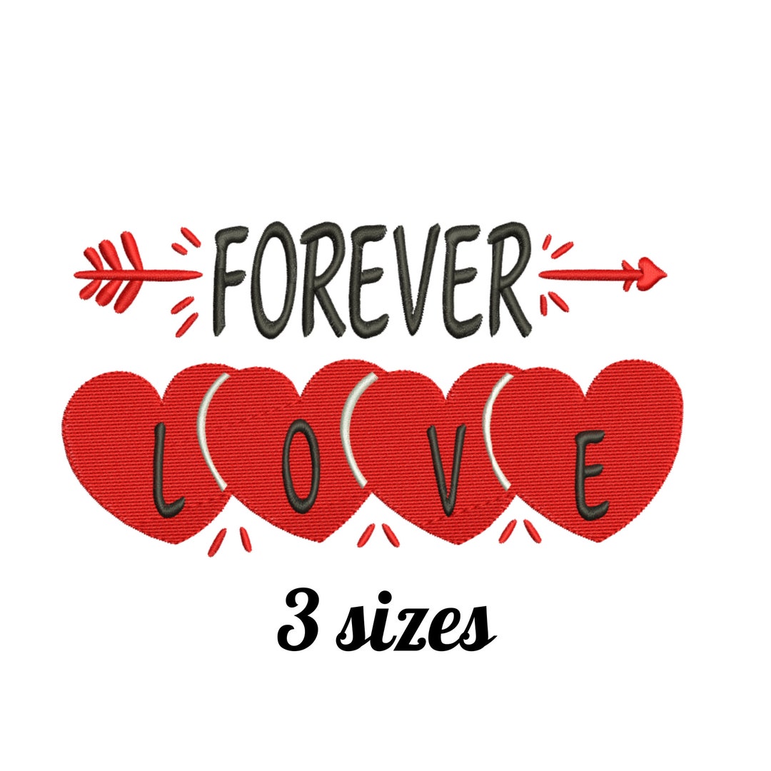Valentine Love Embroidery Design /machine Embroidery / Love Text ...