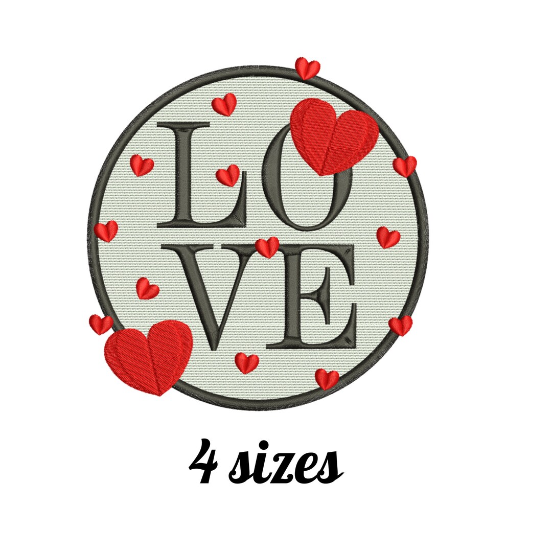 Valentine Love Embroidery Design /machine Embroidery / Love - Etsy