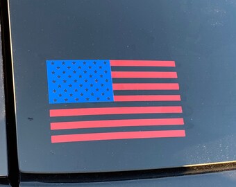 Small American Flag Decal | Etsy