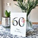 Personalized 60th Birthday Card | Floral Watercolor Design - Etsy
