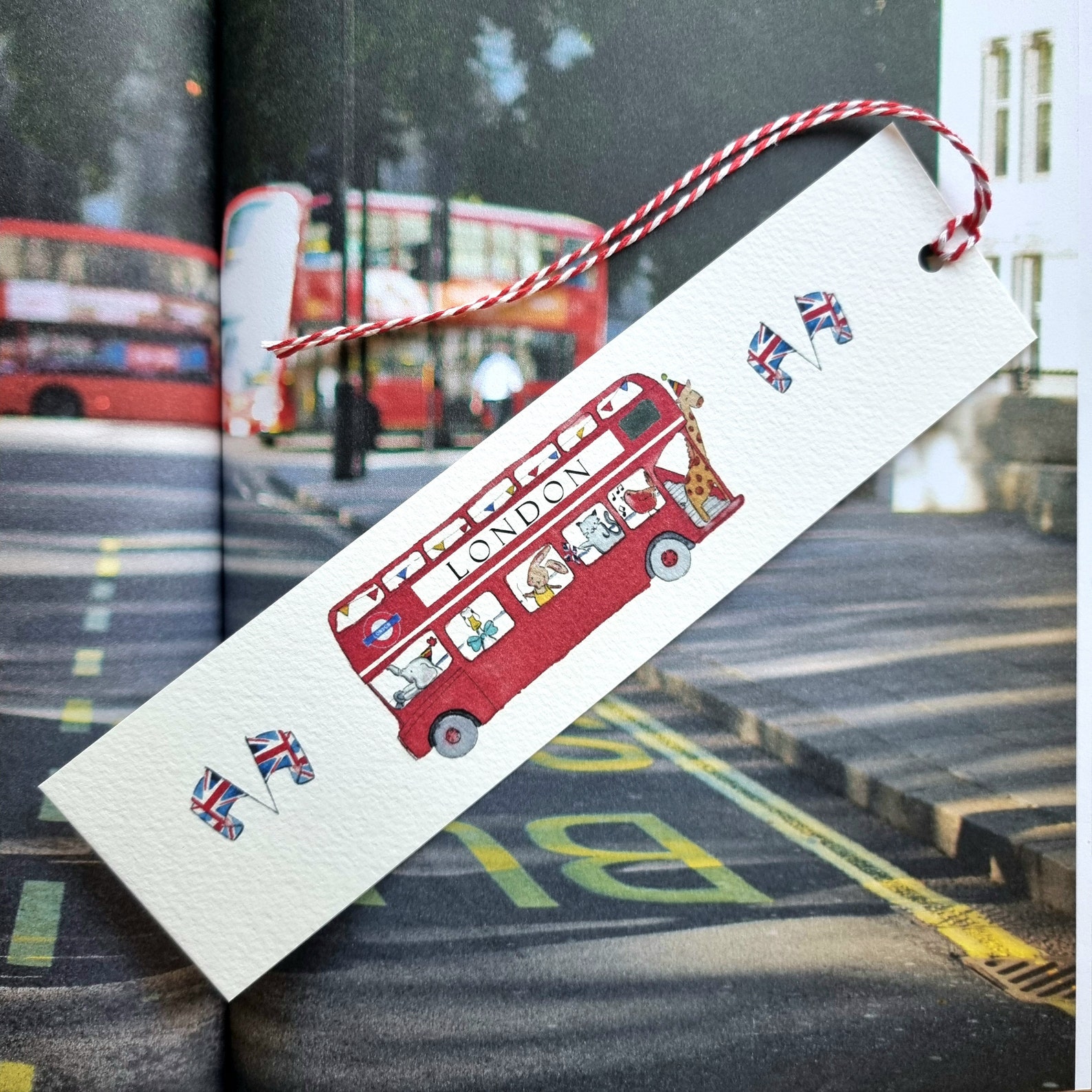 Personalised London Bus Bookmark | Animal Party, Doubledecker, Add Name ...