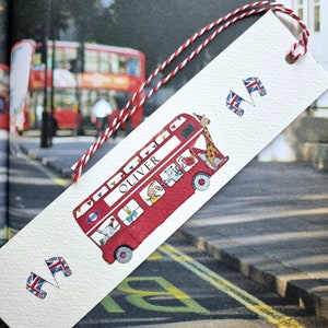 Personalised London Bus Bookmark | Animal Party, Doubledecker, Add Name ...