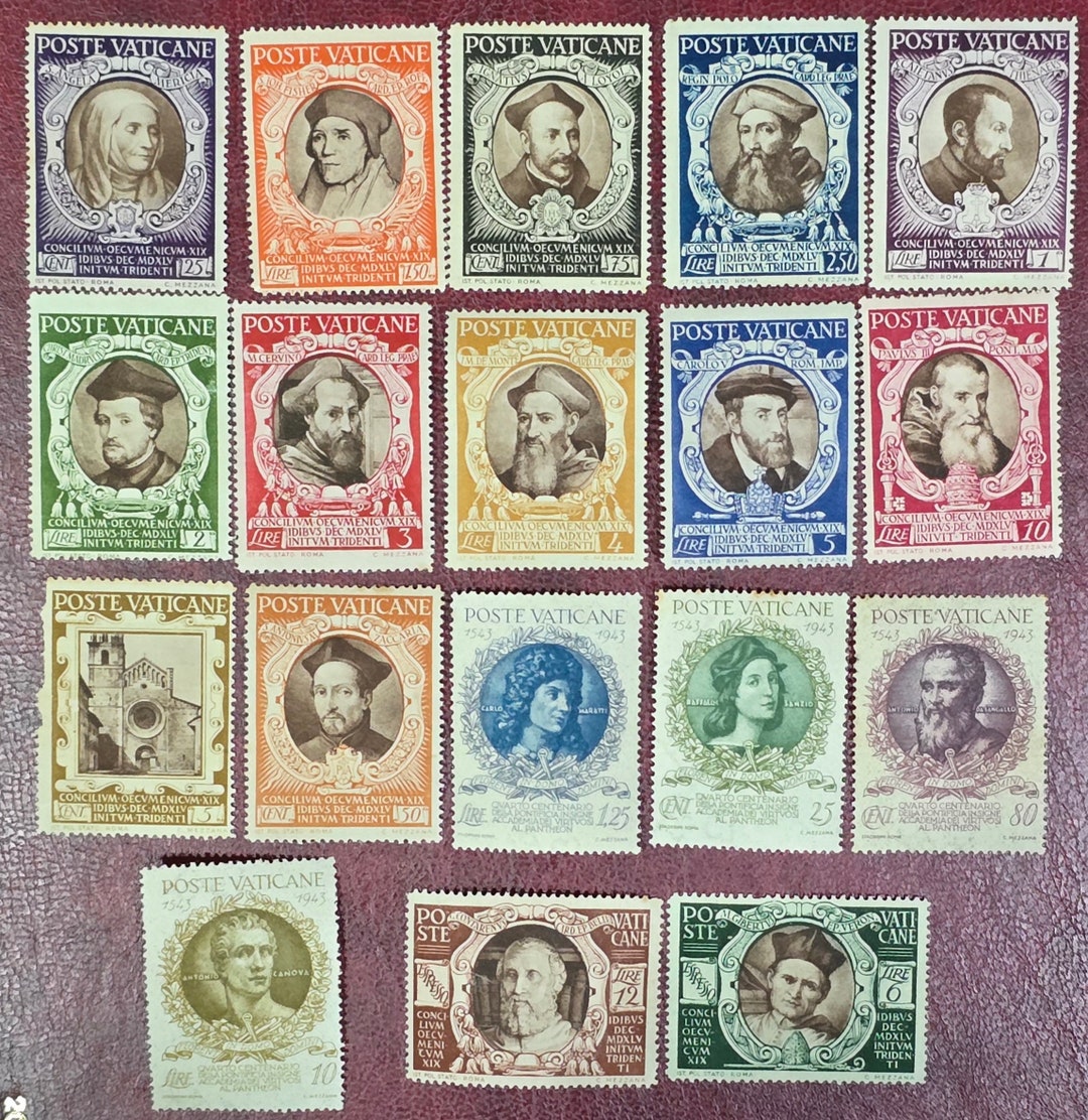 VATICAN Stamps 1943-1946 - Etsy