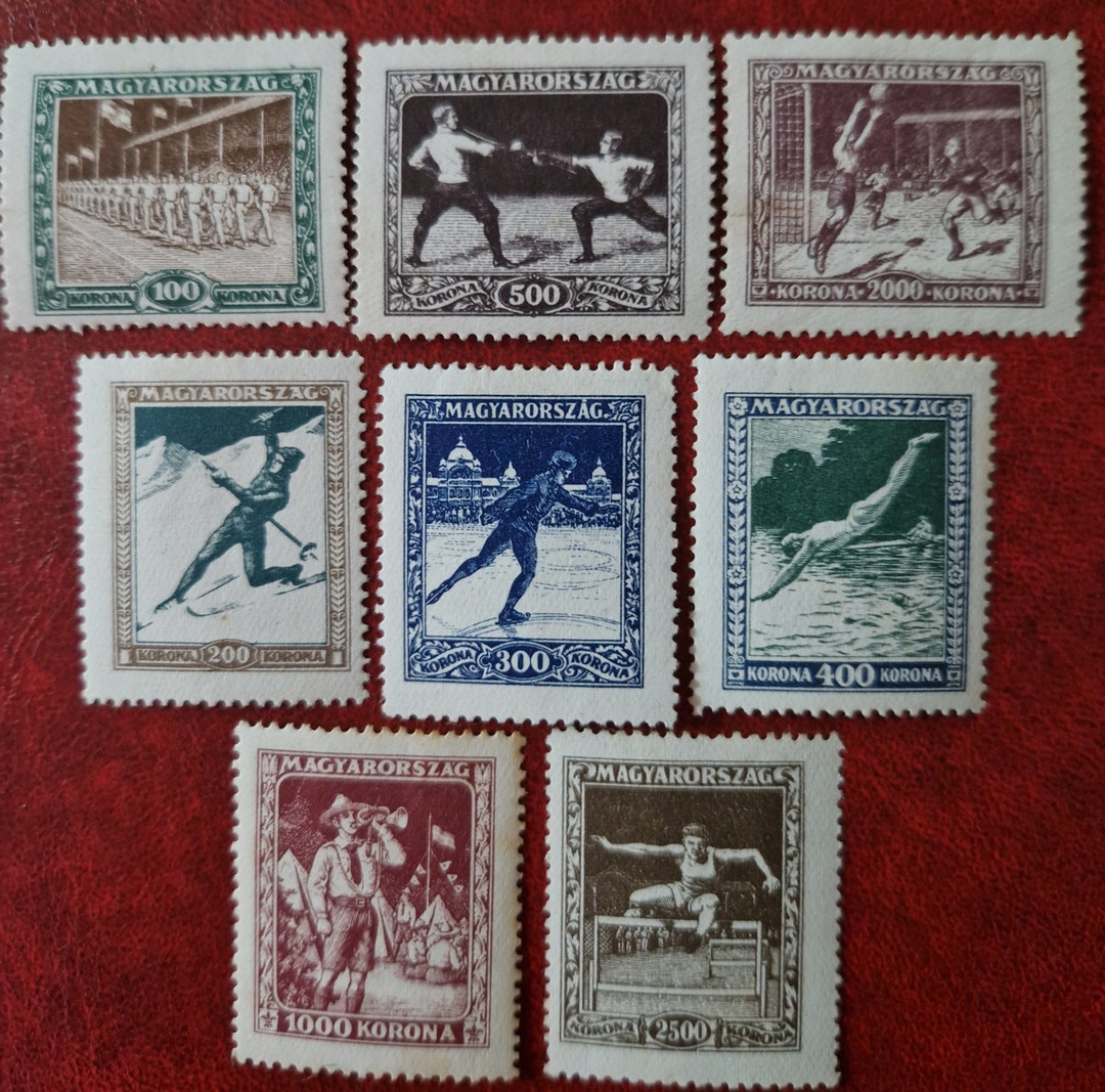 Postage Stamp From Hungary 1925 Sport - Etsy