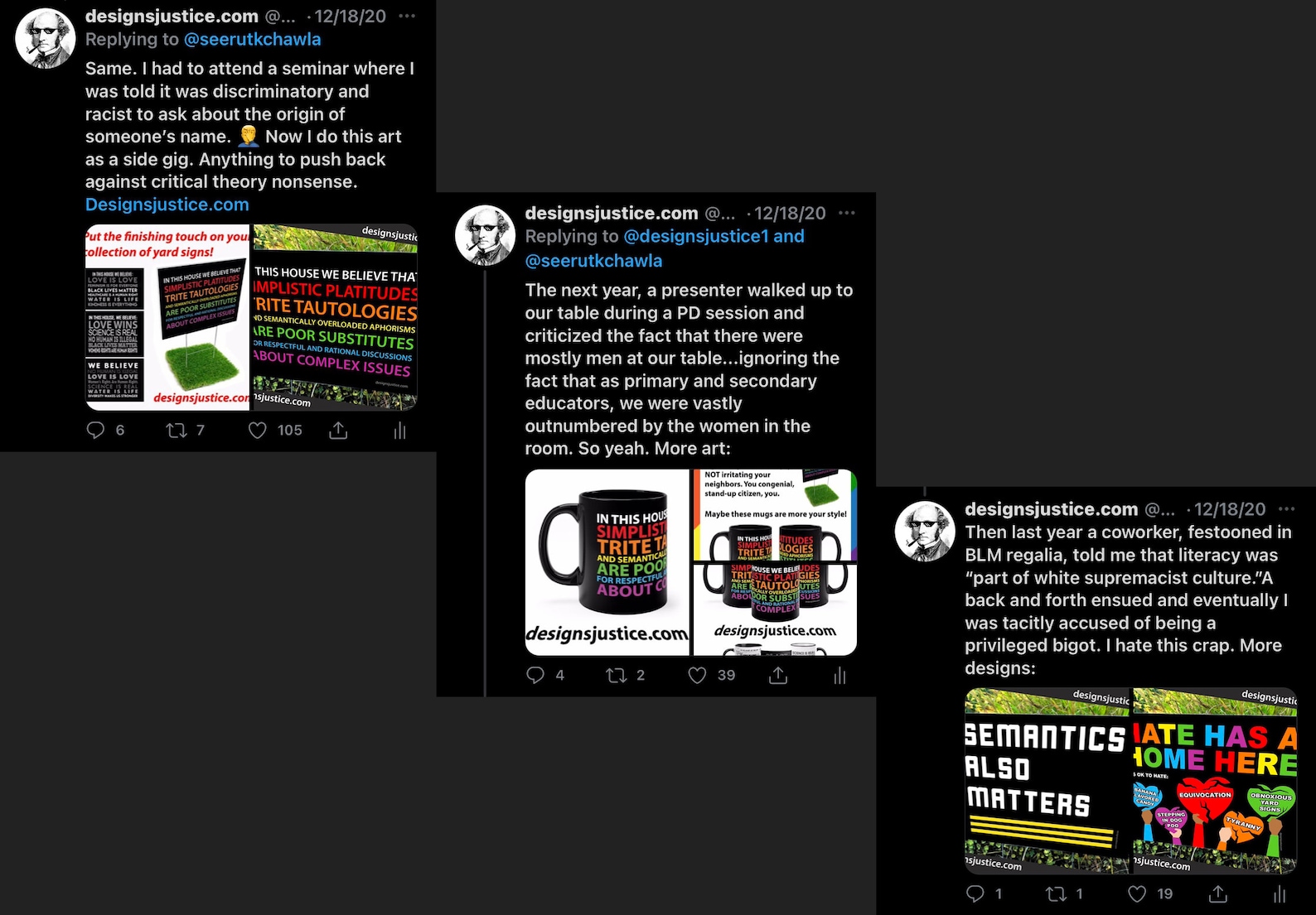 Yard Sign (BOLD): in This House We Believe That Simplistic Platitudes ...