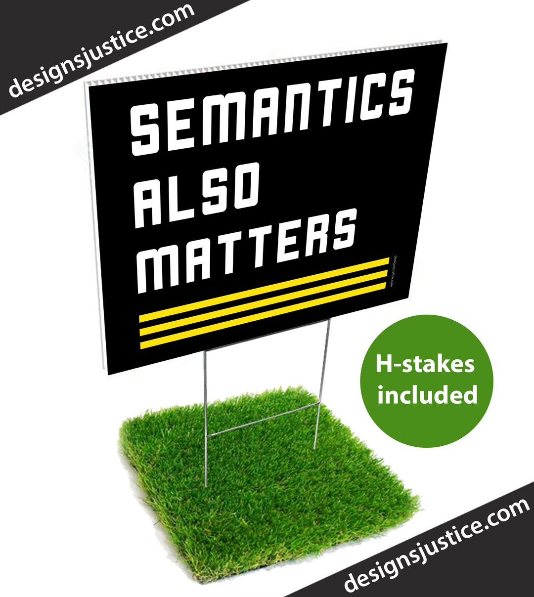 Yard Sign: Semantics Also Matters - Etsy