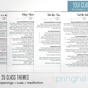 40 Yoga Class Plans + 25 Theme Scripts + 25 Addit. Meditations + 9 Yoga ...