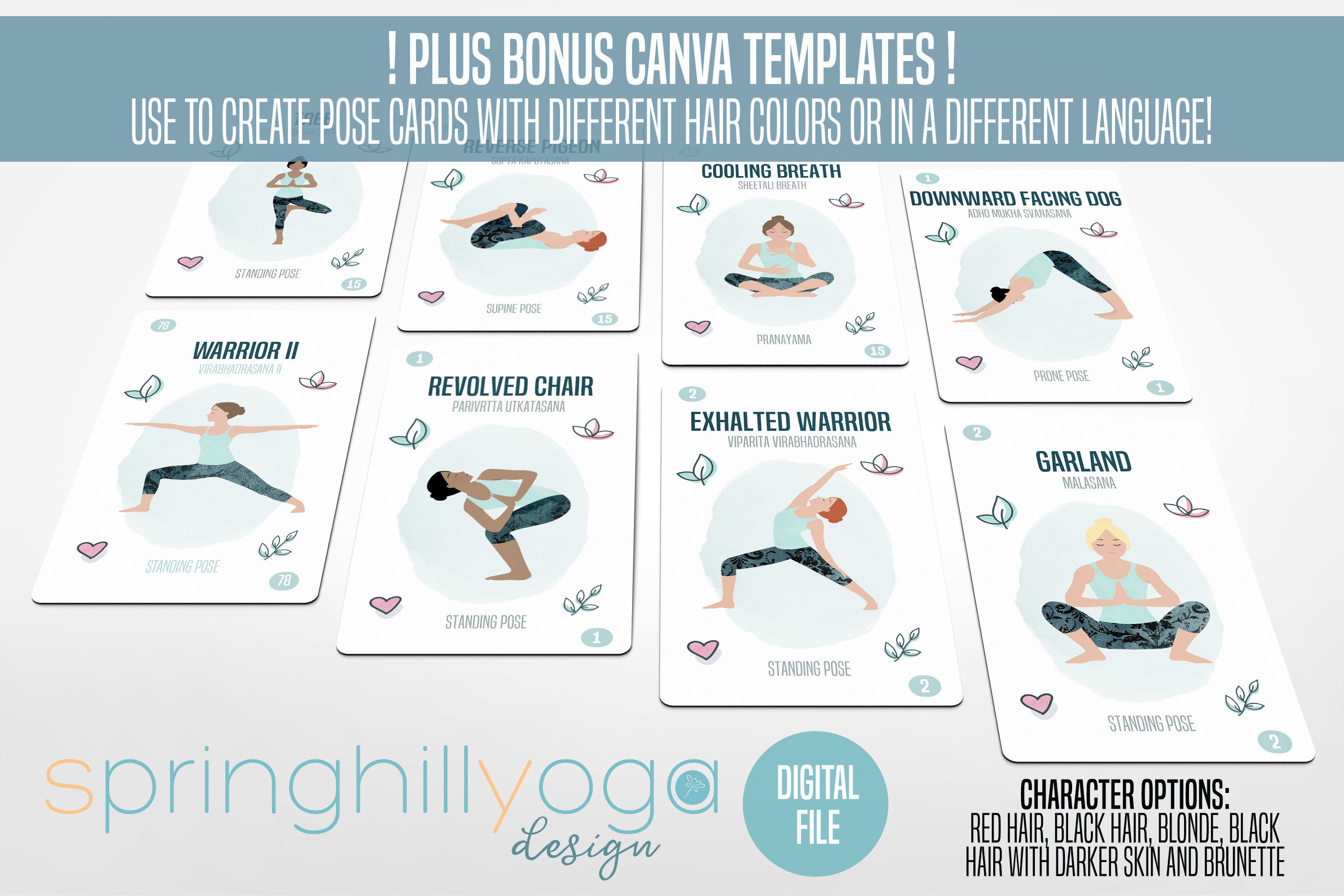 Yoga Pose Cards Asana Cards Yoga Flashcards Yoga Cards - Etsy Australia