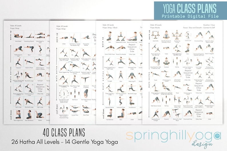 40 Yoga Class Plans + 25 Theme Scripts + 25 Addit. Meditations + 9 Yoga ...