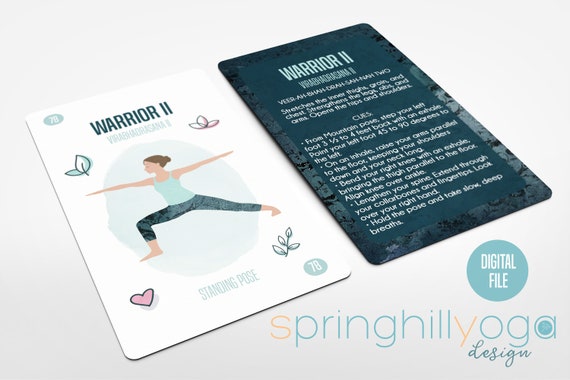 Yoga Sequence Building Yoga Practice Cards Instant Download Yoga ...