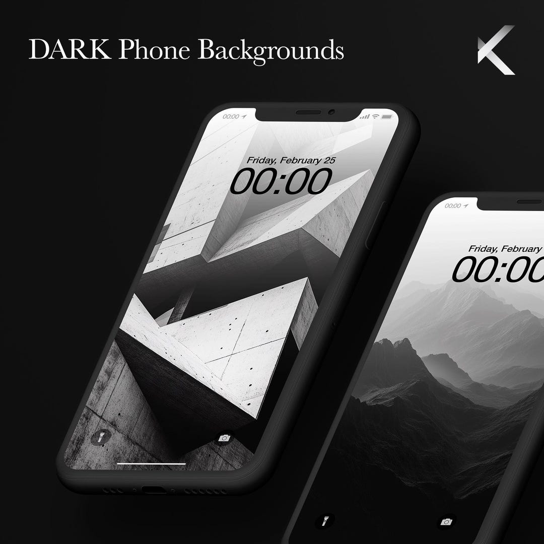 DARK Phone Backgrounds - Etsy