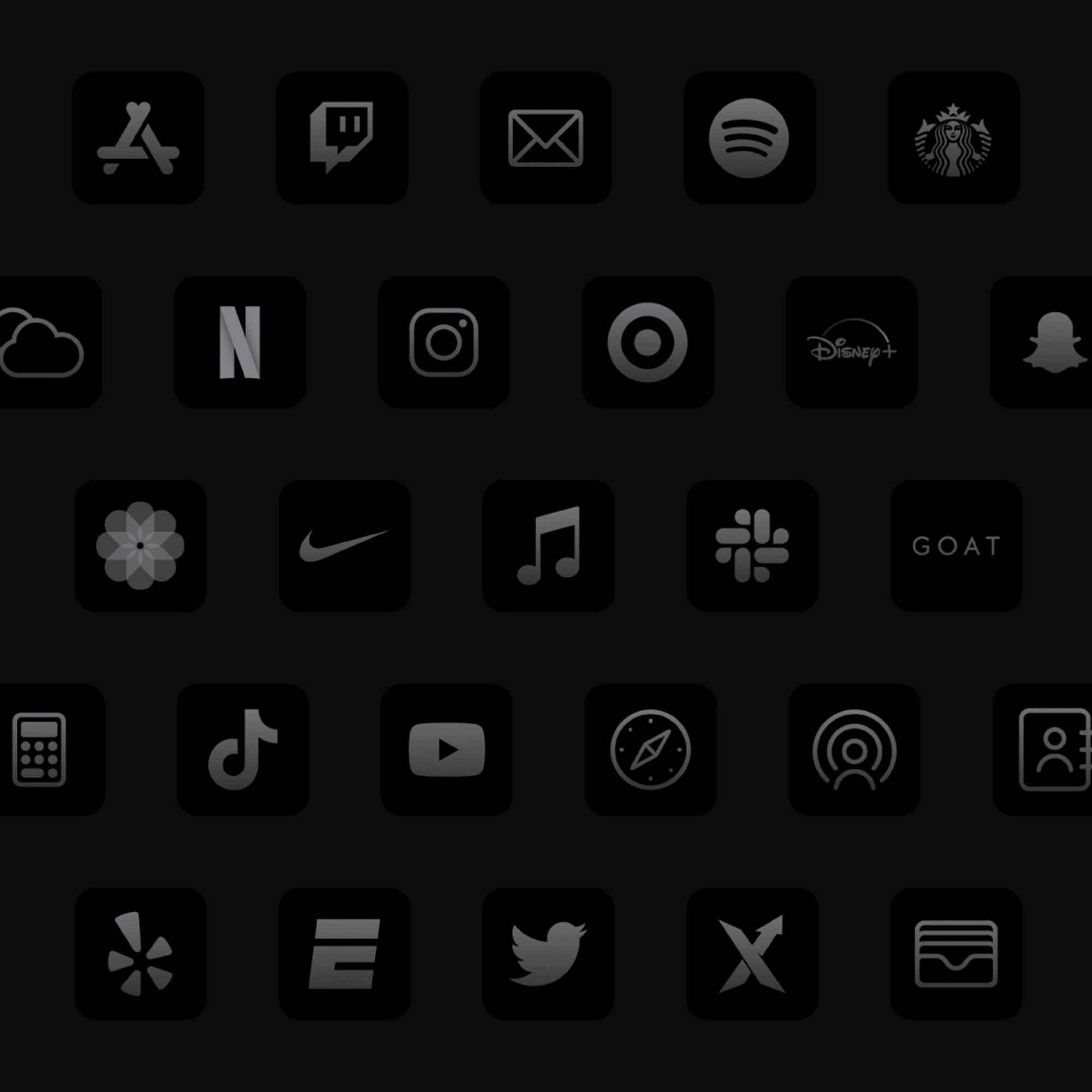 SHADOW App Icons Ios 14 - Etsy