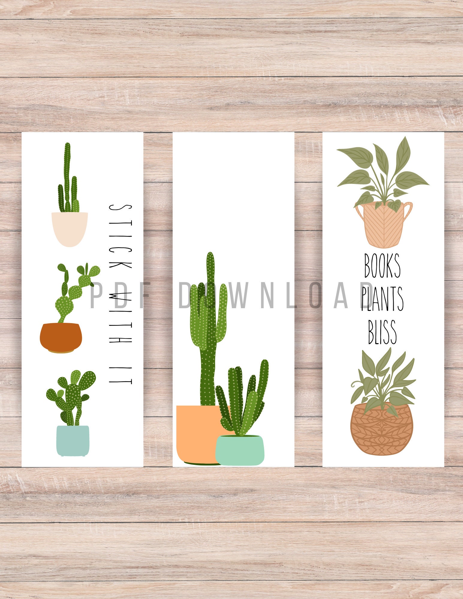 Plant Bookmarks, Motivational Bookmarks Printable, Affirmation ...