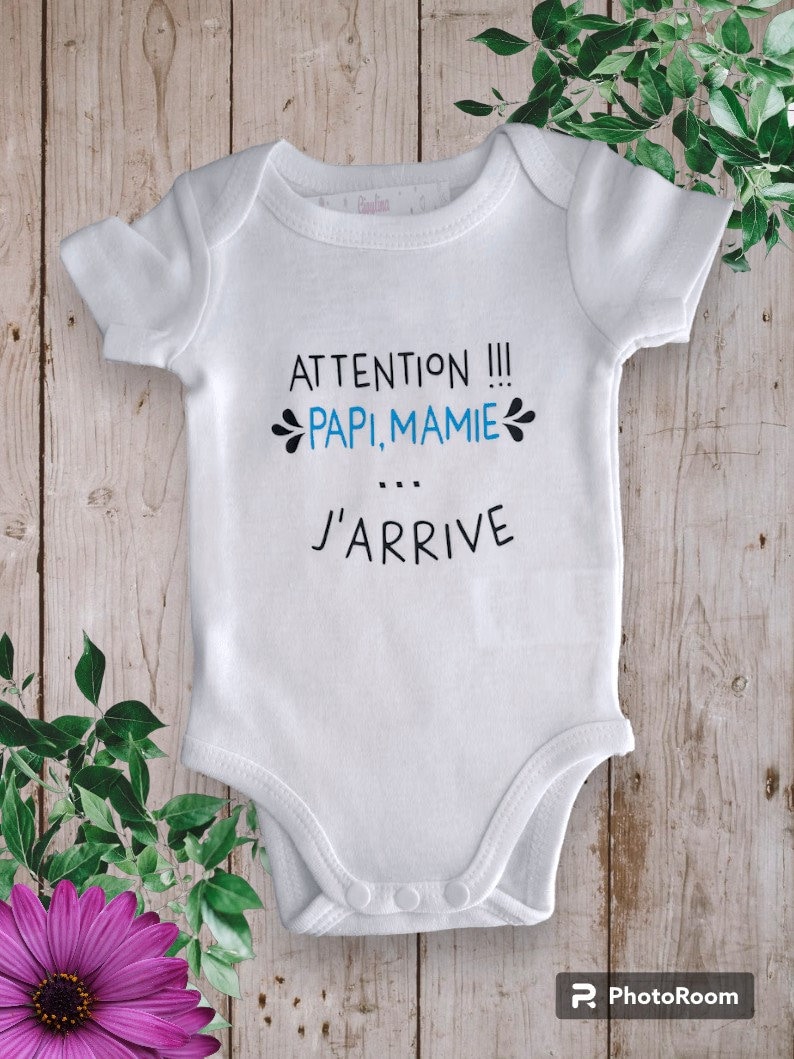 Personalized Baby Bodysuits With "watch Out, Grandpa, Grandma, I'm ...