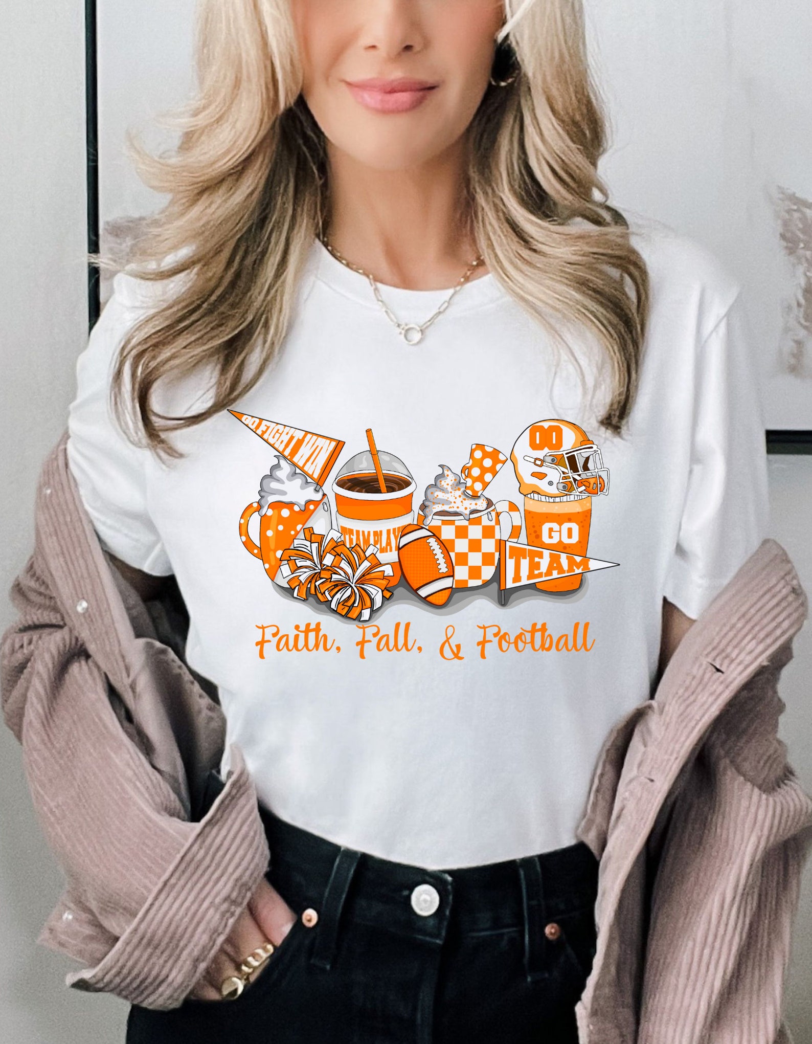 Cute Tennessee Shirt, UT Football Shirt, UT Tailgate Shirt, Faith Fall ...