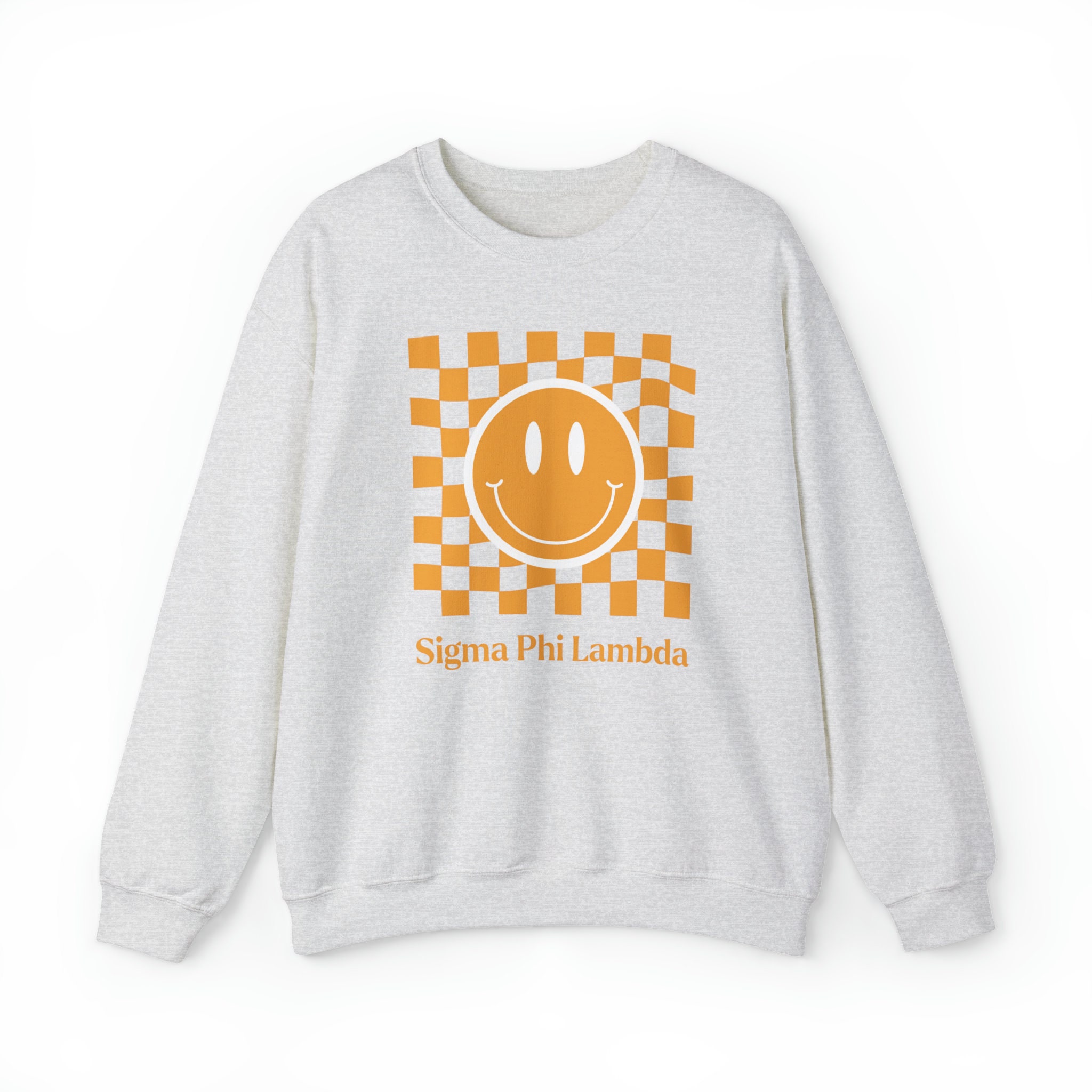 Sigma Phi Lambda Retro Smiley Face Sweatshirt - Etsy