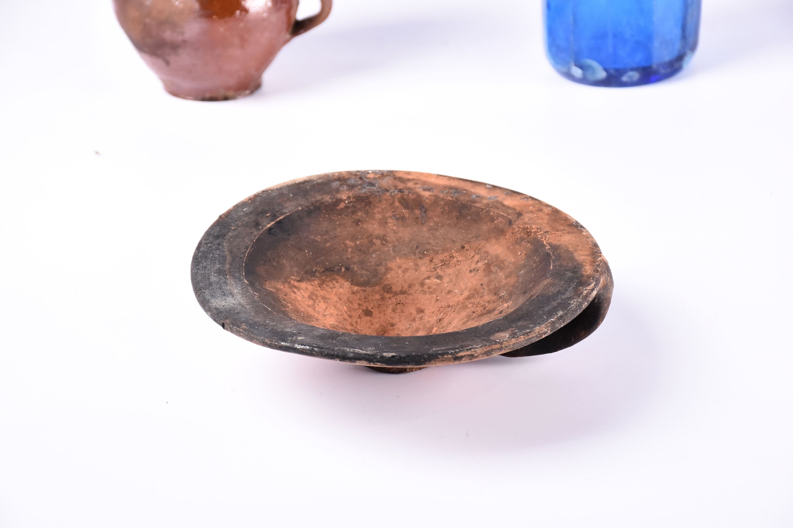 Vintage Clay Bowl Antique Clay Lid for Pot - Etsy