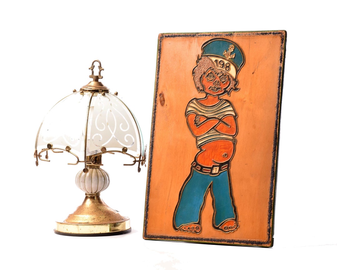 Vintage Soviet Wall Painting Handpainted on Plywood , Vintage Wall ...