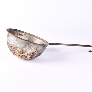Vintage Metal Strainer, Old Iron Hand Strainer - Etsy