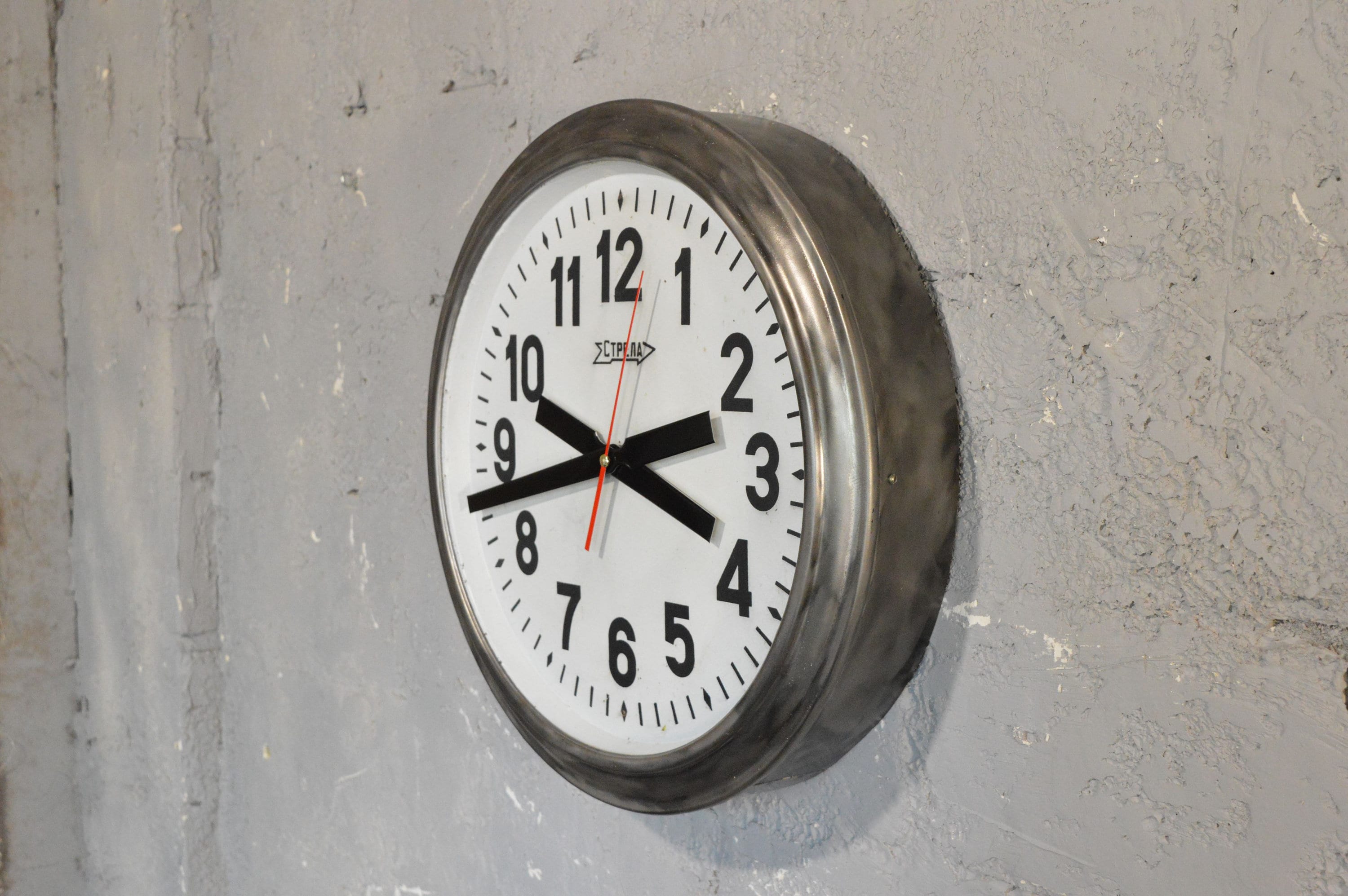 Big Vintage Wall Clock Large Industrial Clock - Etsy