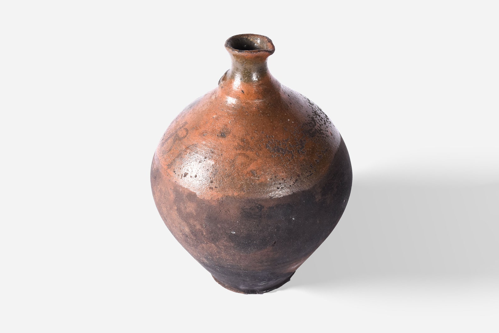 Vintage Big Clay Pot, Antique Clay Vessel, Rustic Ceramic Bowl, Pottery ...