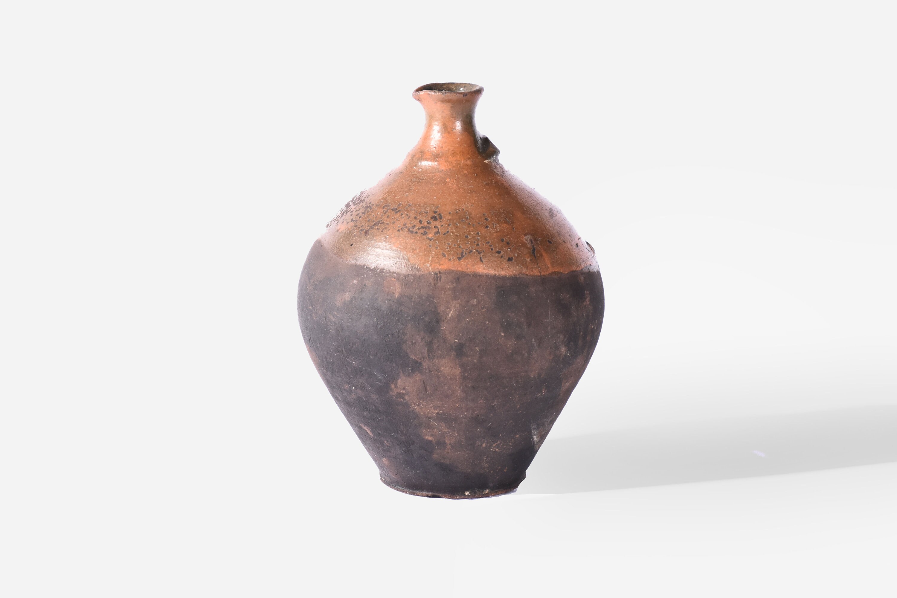 Vintage Big Clay Pot, Antique Clay Vessel, Rustic Ceramic Bowl, Pottery ...