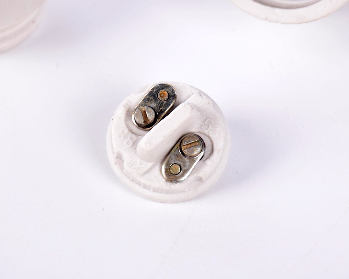 Vintage Ceramic Hanging Socket E27, Industrial Light Pendant Lamp - Etsy