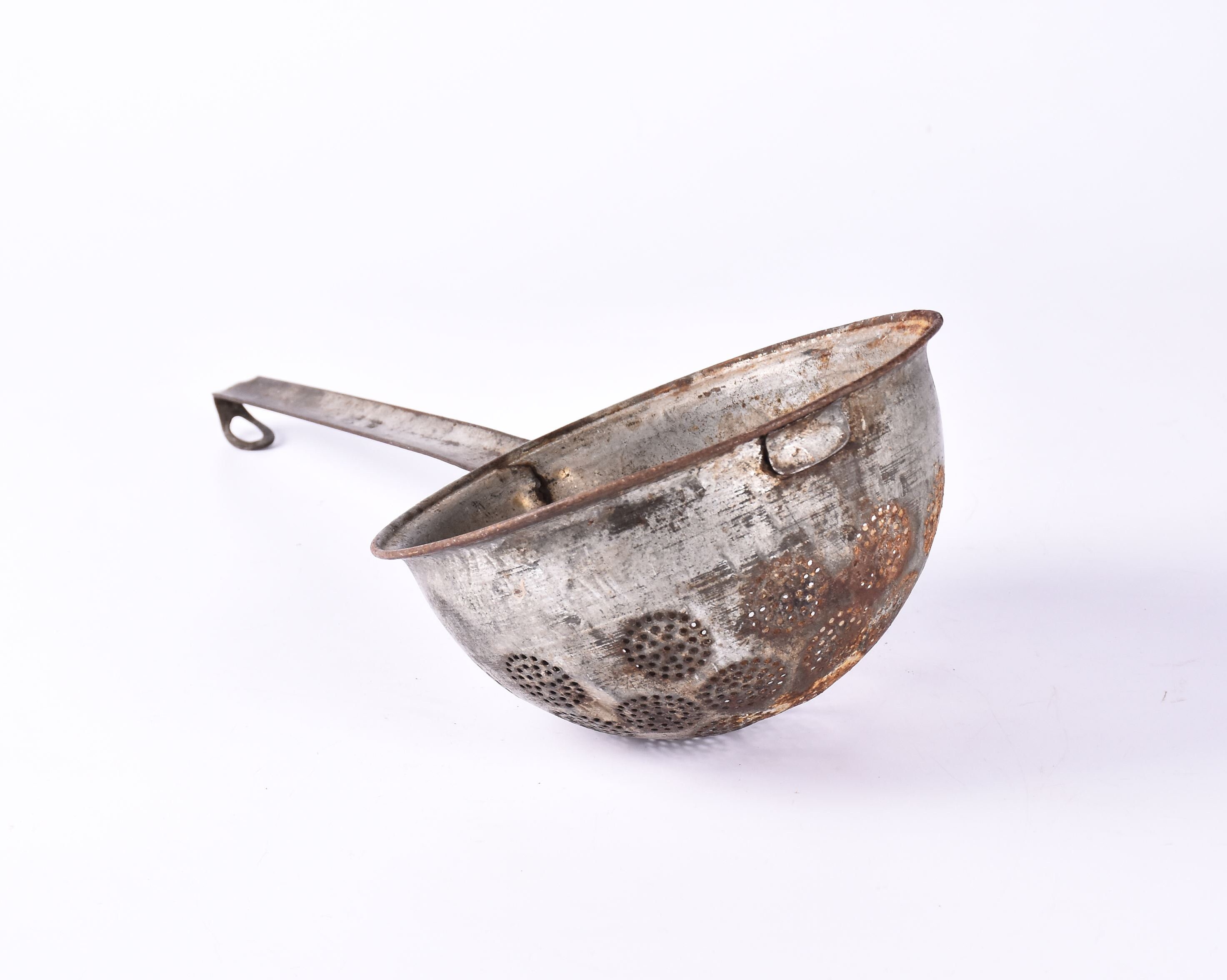 Vintage Metal Strainer, Old Iron Hand Strainer - Etsy