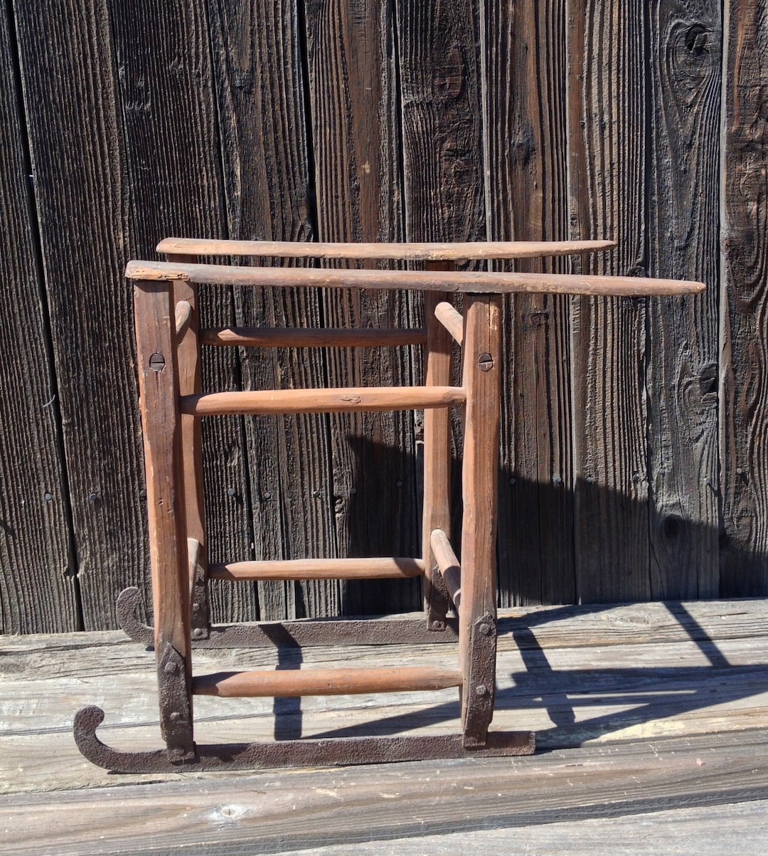Vintage European Child's Ice Skating Sled - Etsy