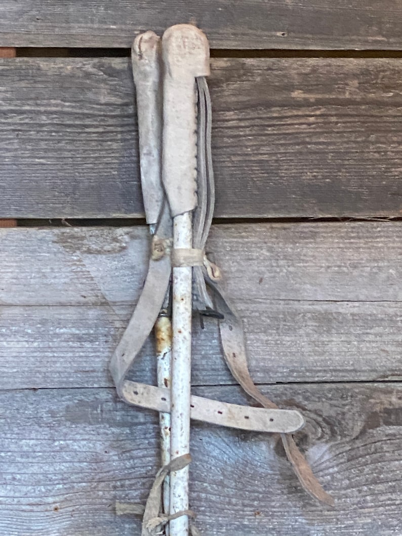 Vintage White Ski Poles US Army - Etsy