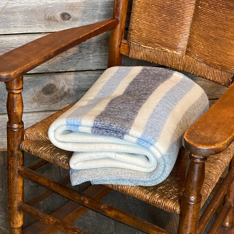 Striped Wool Blanket - Etsy