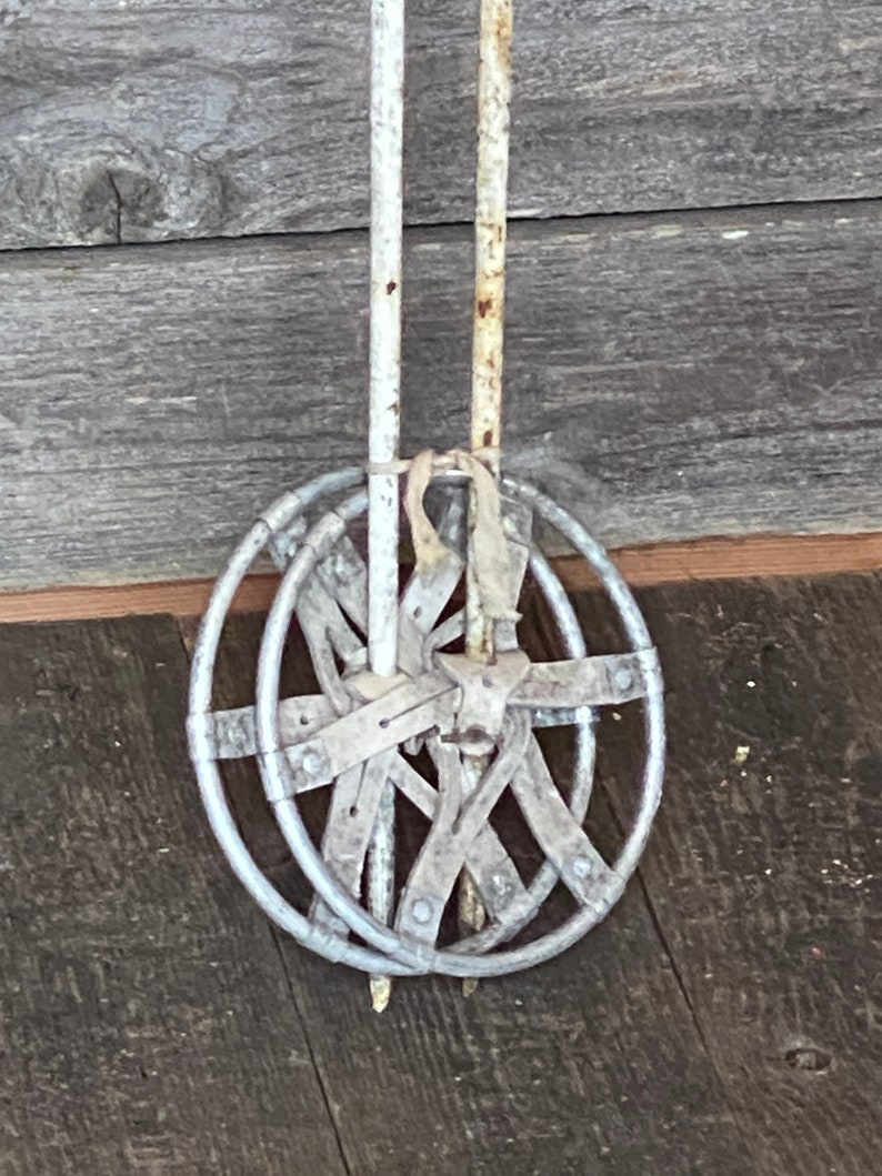 Vintage White Ski Poles US Army - Etsy