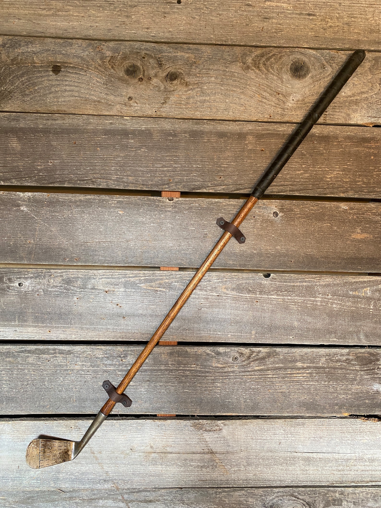 Leather Straps (two - 4" Straps + Four Screws) to Hang Golf Clubs or ...