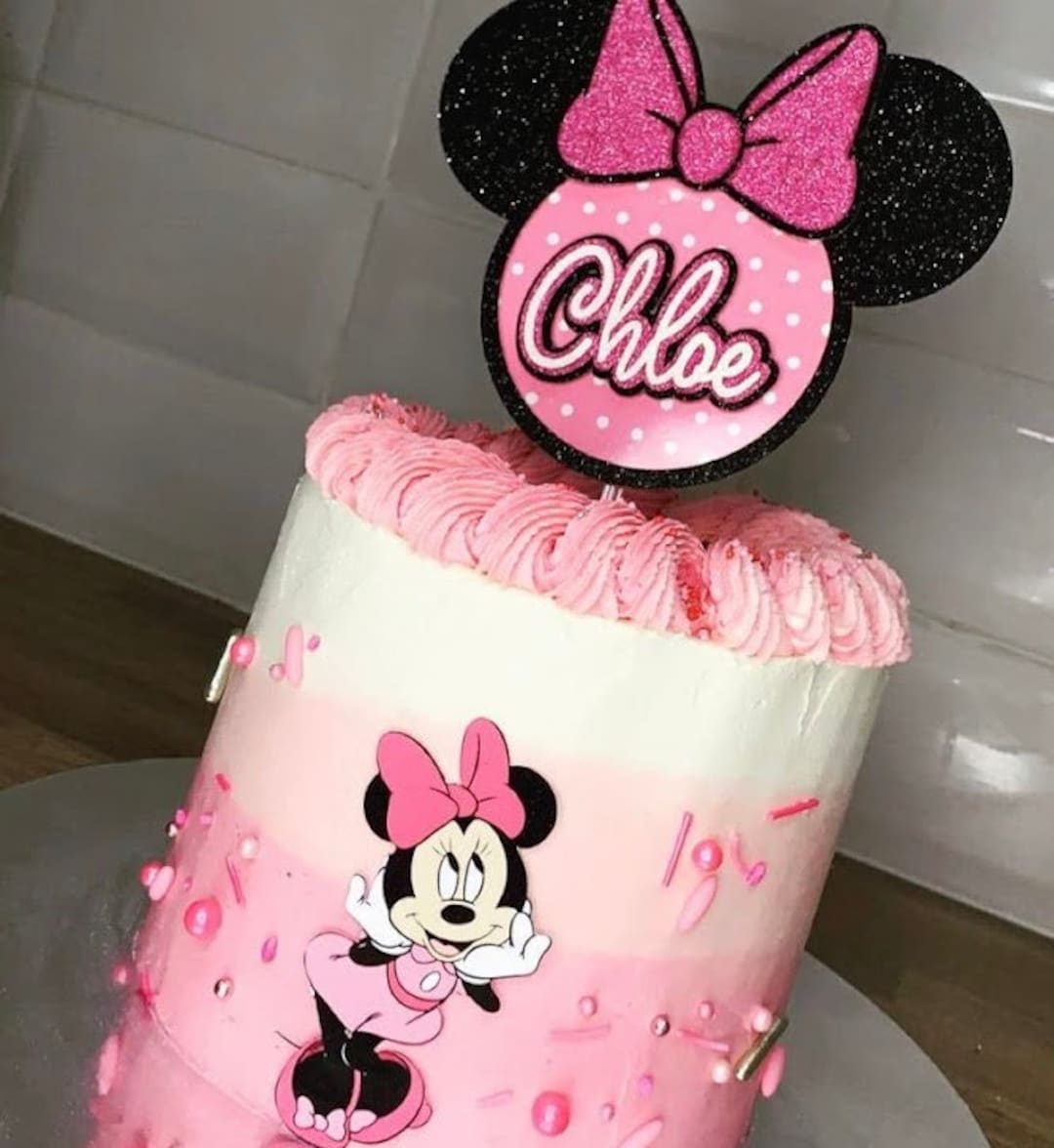 Girls Mini Mouse Cake Topper Minnie - Etsy