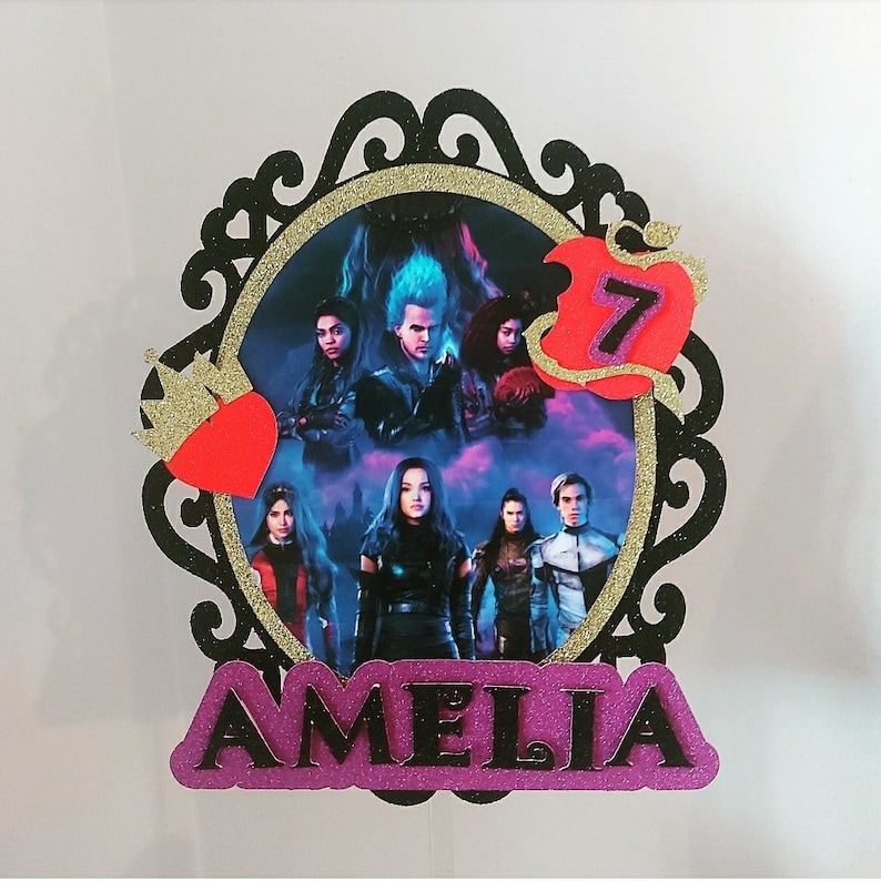 Descendants Cake Topper - Etsy