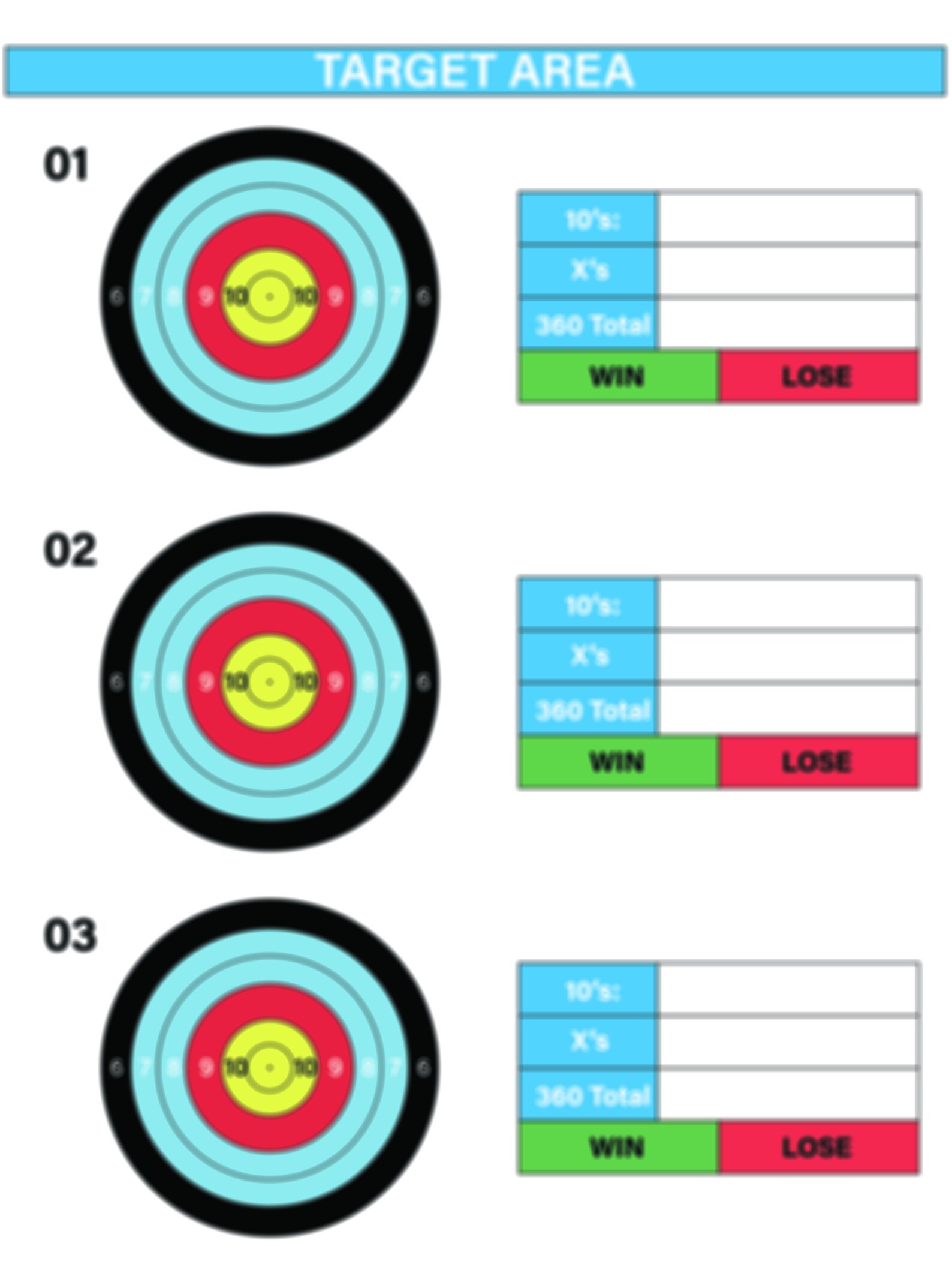 Archery Record Logbook Score Sheet - Etsy