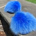 Sky Blue Women’s Fur Slides - Pool Slides - Sandals - Slippers - Women ...
