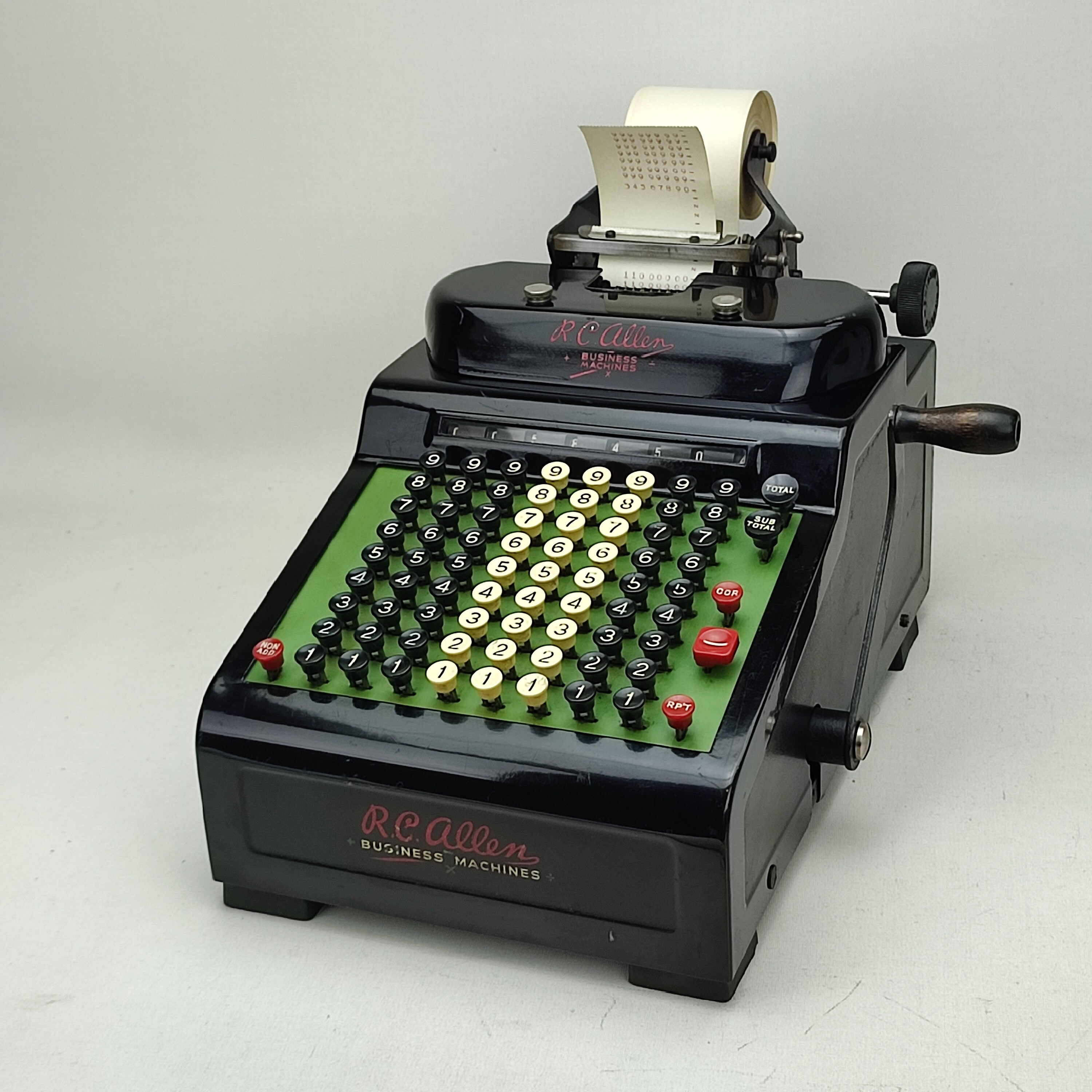 Collectible RC. ALLEN Mechanical Calculator, Model Business Machines ...