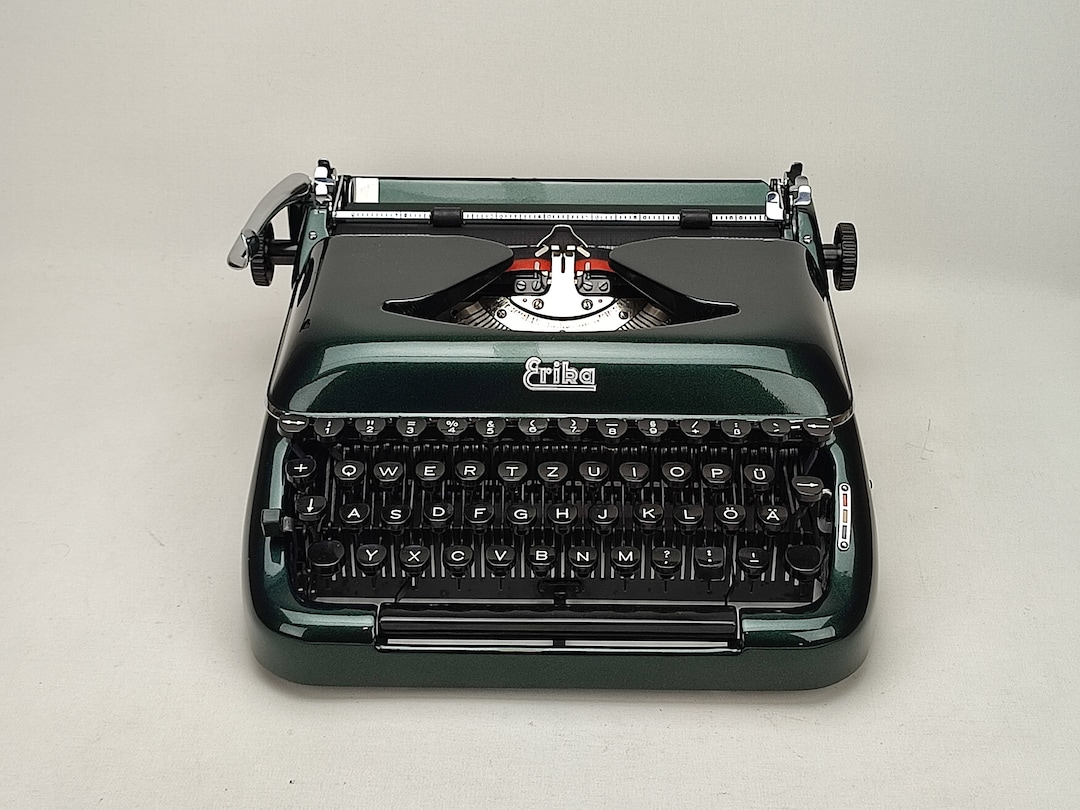 Special Edition! German ERİKA 10 Working Typewriter, Portable, Antique ...