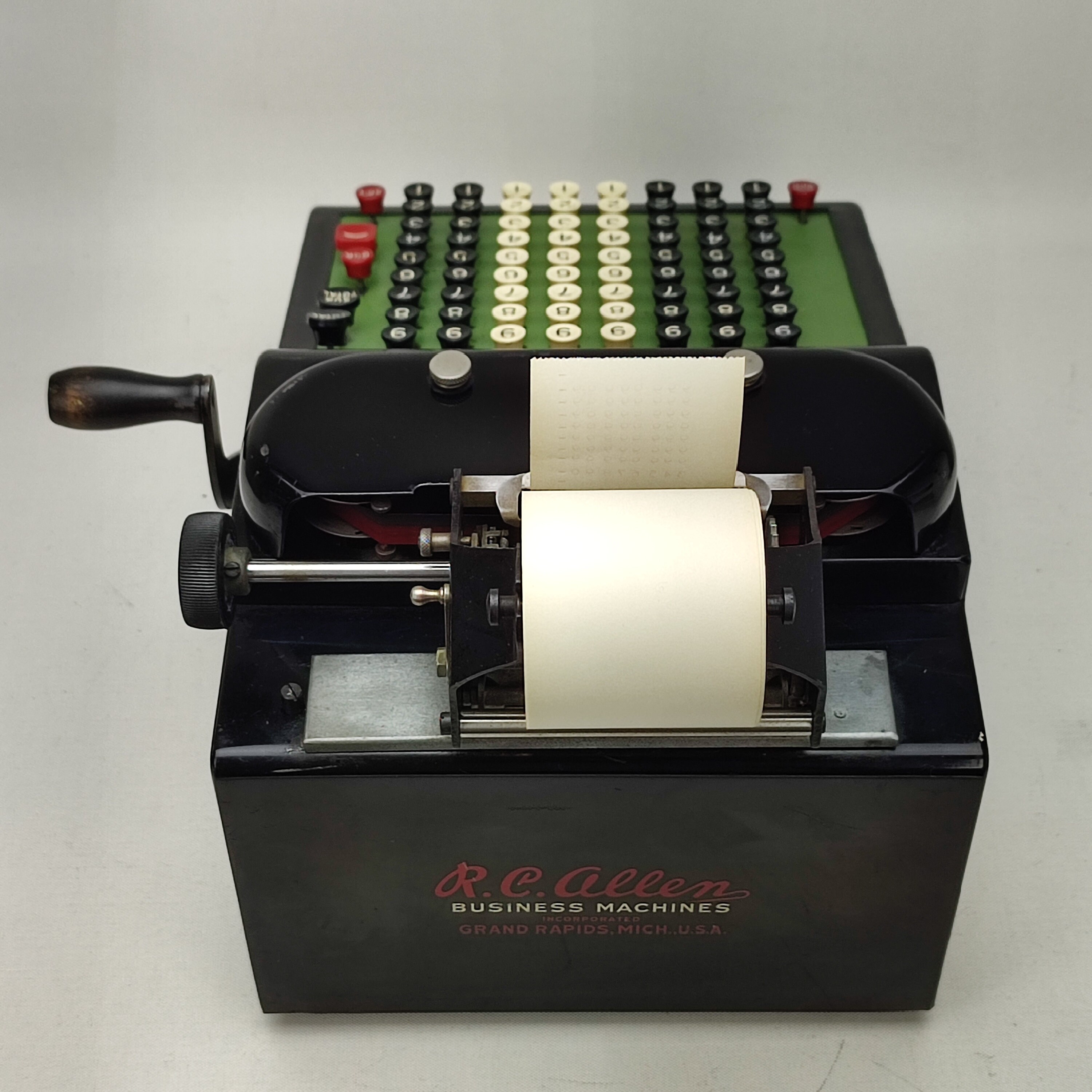 Collectible RC. ALLEN Mechanical Calculator, Model Business Machines ...