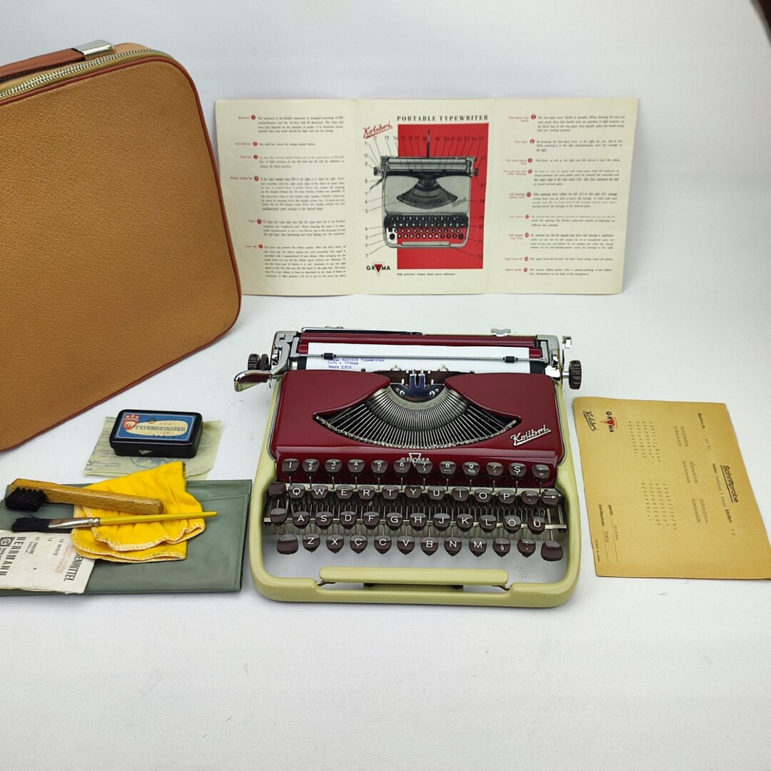 Portable GROMA Kolibri Typewriter, Compact Small Typewriter, Vintage ...
