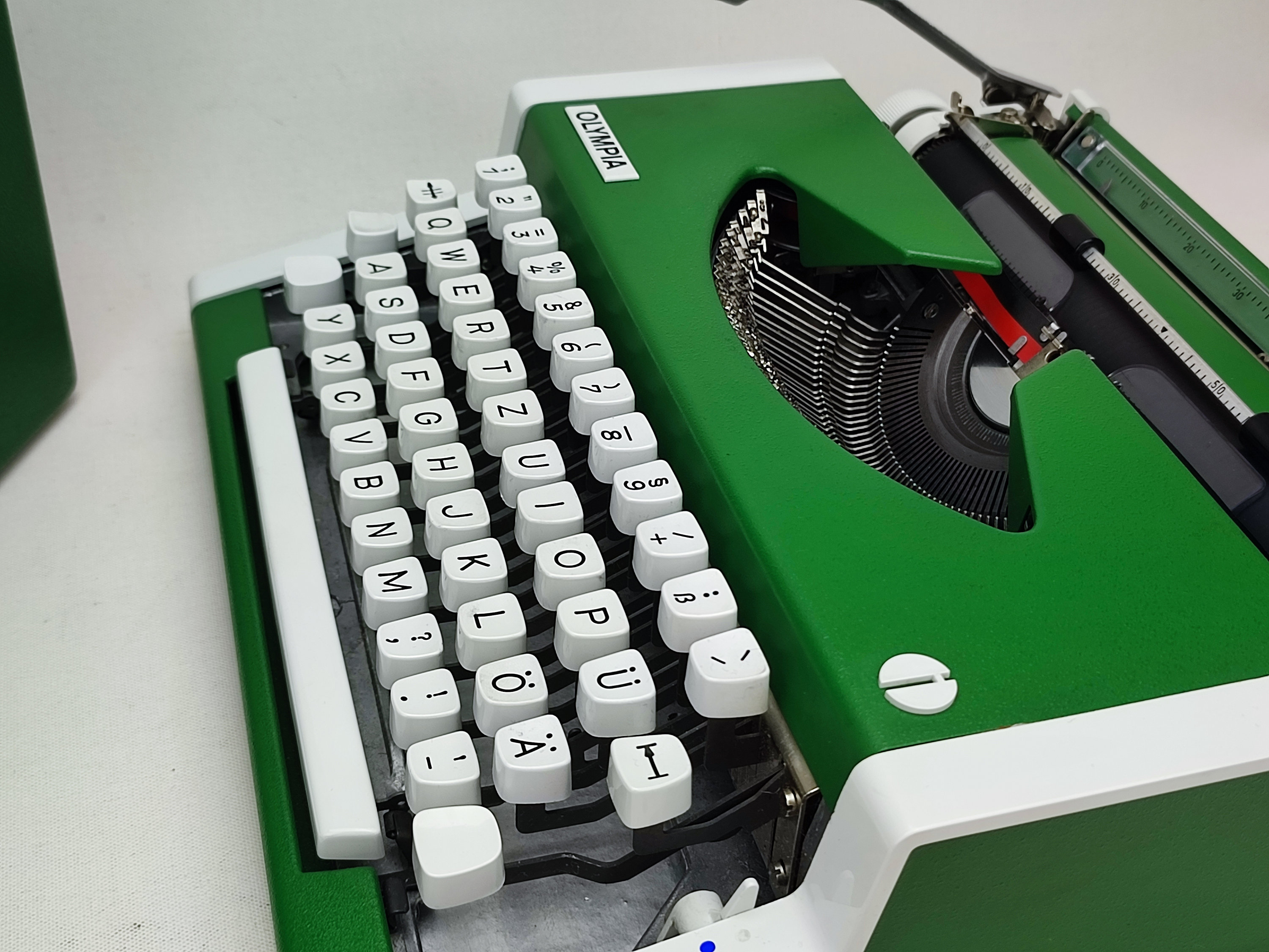 Mint Green Olympia Working Typewriter Clear Font Portable, Vintage ...