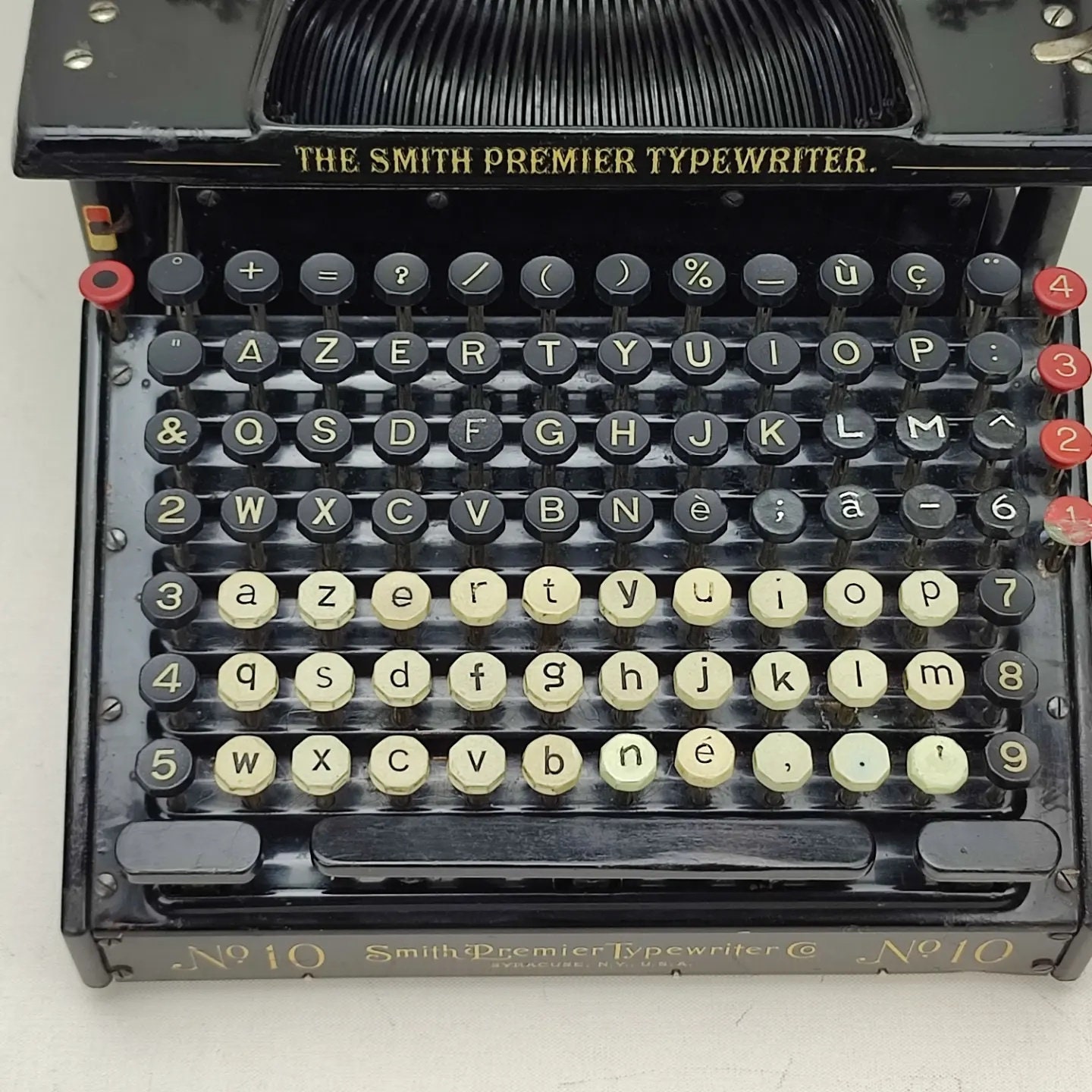 1911s Smith Premier 10A Working Typewriter, Antique Vintage Typewriter ...