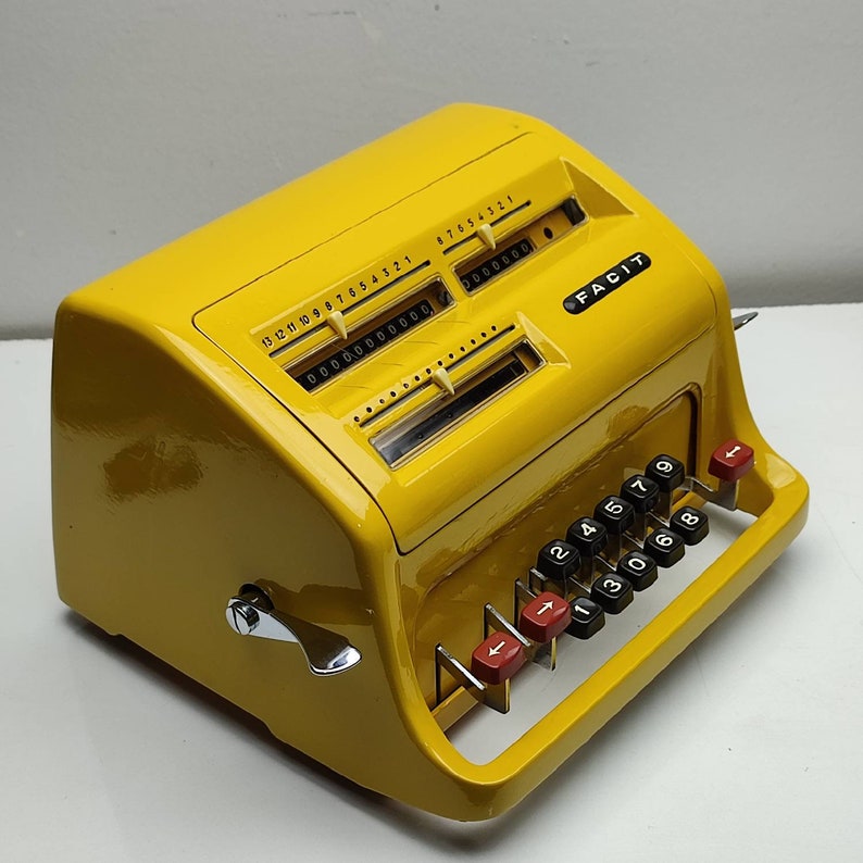 FACİT C1-13 Mechanical Working Calculator, Vintage Calculator, Antique ...